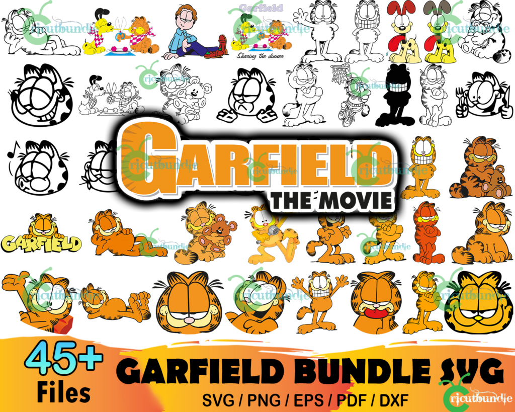 45+ Garfield Bundle Svg, Cartoon Svg, Garfield Svg, Cat Svg - bundle88 ...