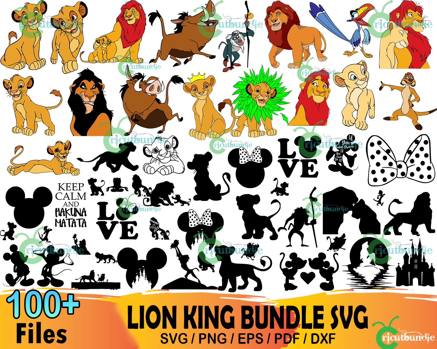 100+ Lion King Bundle Svg, Lion King Svg, Simba Svg, Hakuna Svg ...