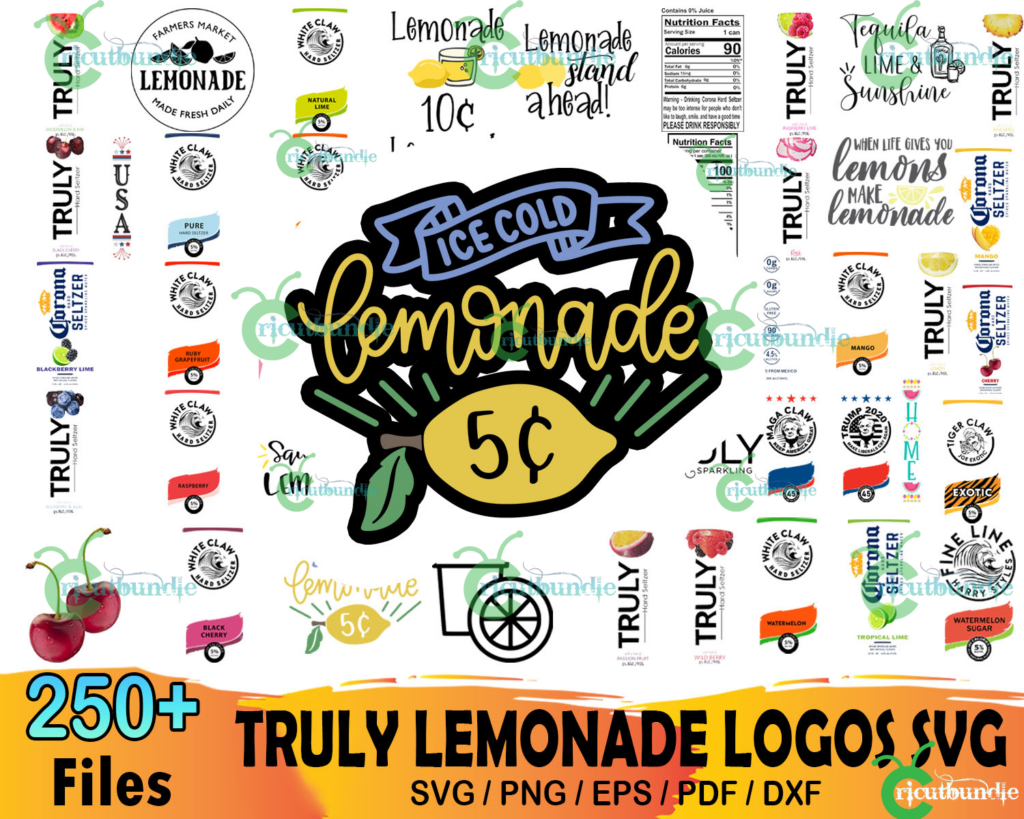 250+ Truly Lemonade Bundle Svg, Truly Lemonade Svg, Hard Seltzer Svg ...