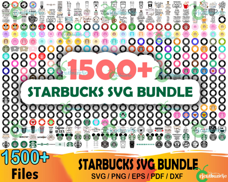 1500+ Starbucks Logo Svg Bundle, Starbucks Svg, Starbucks Cup Svg ...