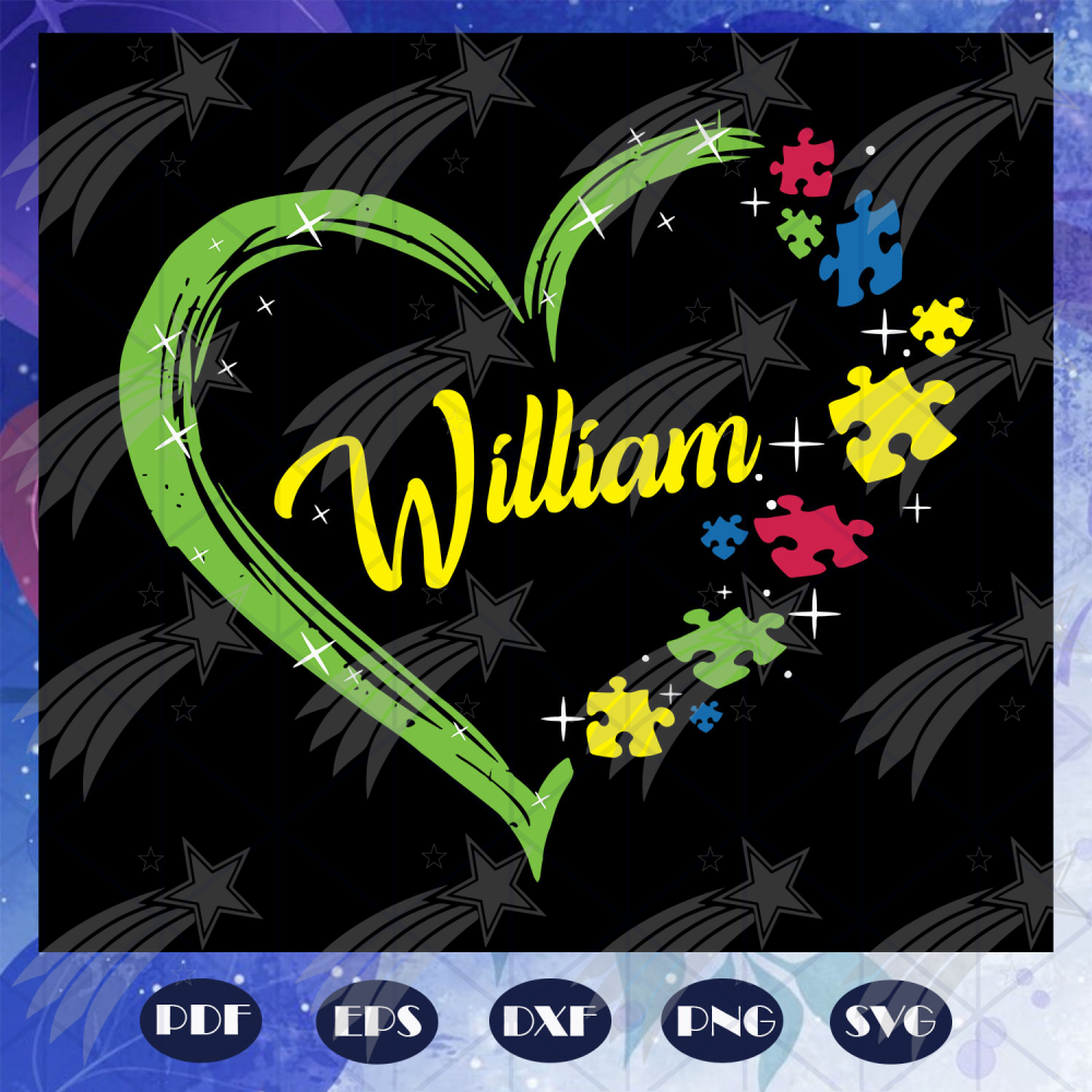 William Heart Svg Bundle Hearts svg Love Svg Doodle Heart Svg Valentine ...